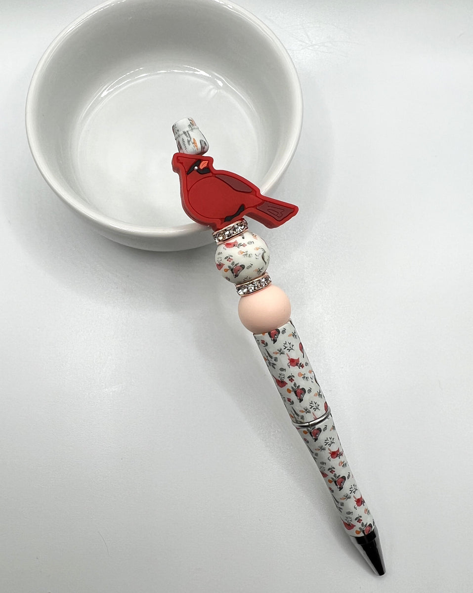 Cardinal Pen (Patterned Base) – After The Storm Creations